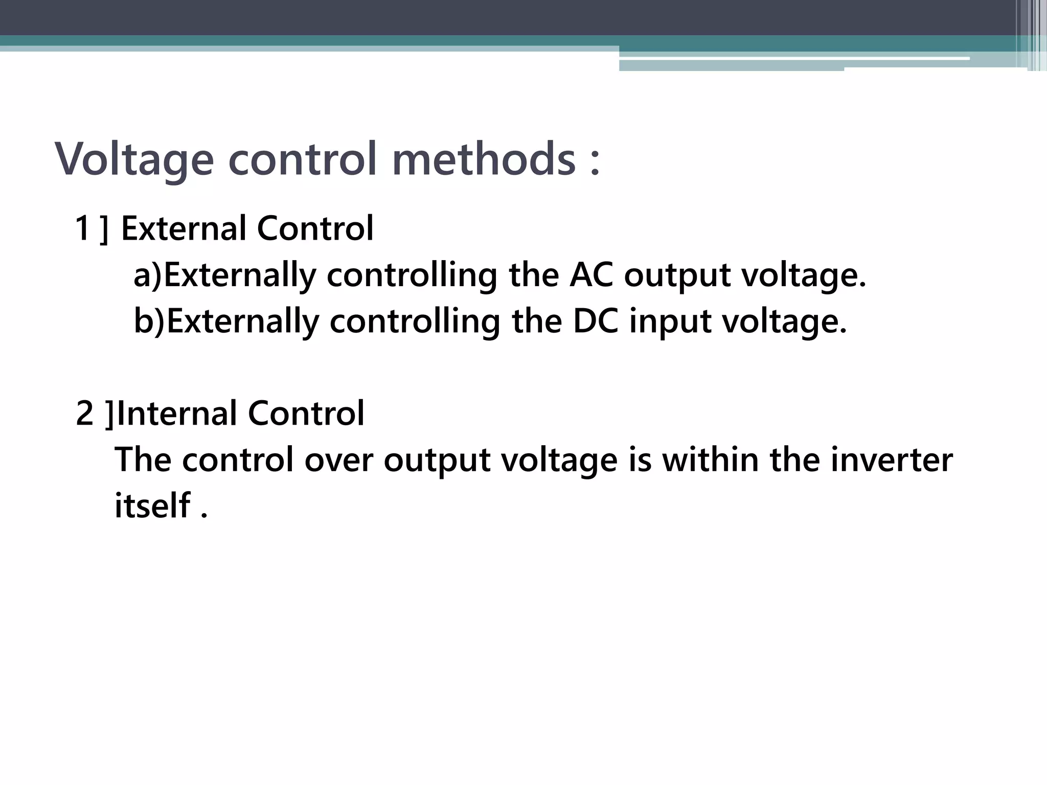 Different methods of pwm for inverter control | PPT Different methods of pwm for inverter control | PPT
