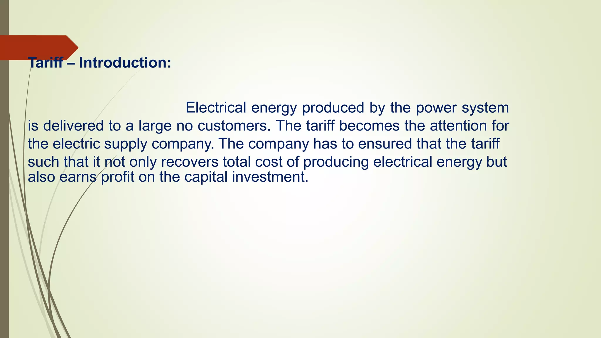 Different methods of tariff | PPTX