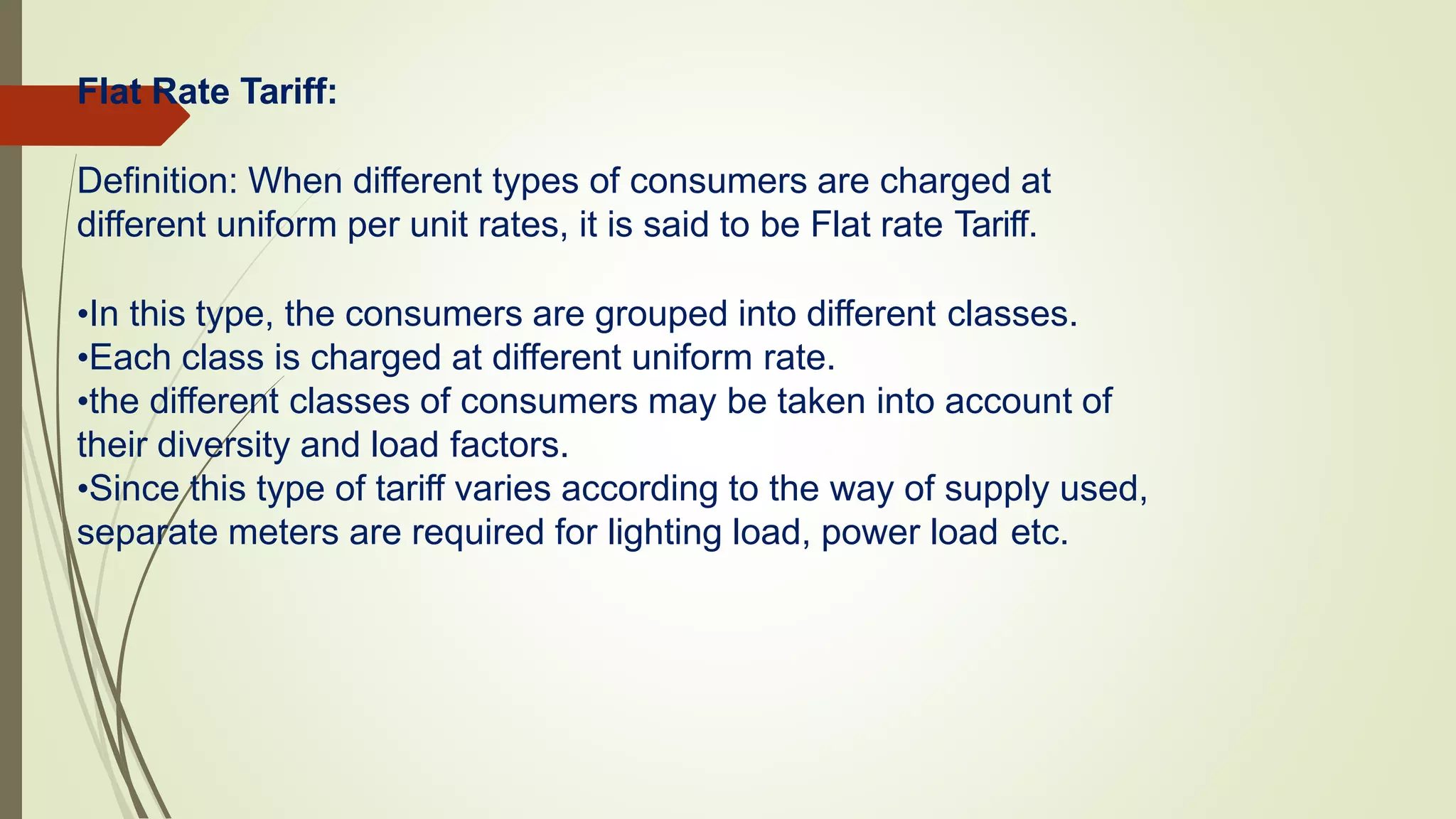 Different methods of tariff | PPTX