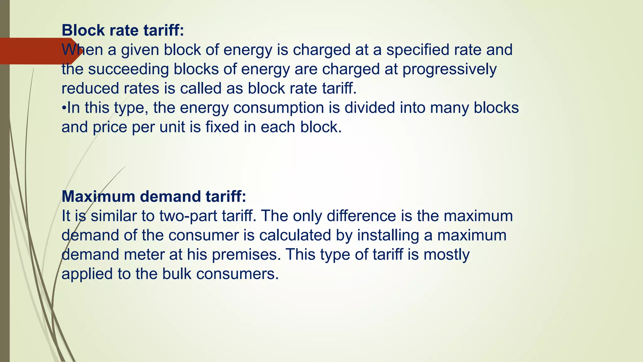 Different methods of tariff | PPTX