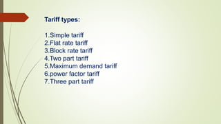 Different methods of tariff | PPTX