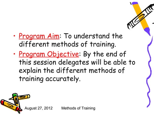 Different methods of training | PPT