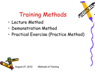 Different methods of training | PPT