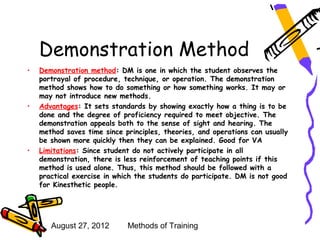Different methods of training | PPT