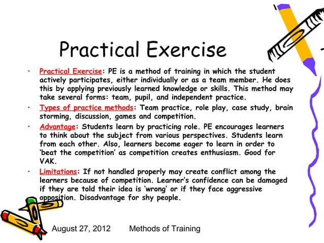 Different methods of training | PPT