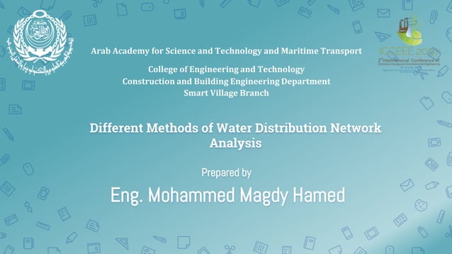 Different methods of water distribution network analysis | PPT