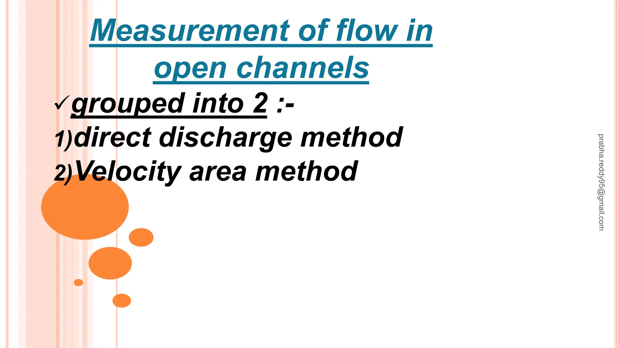 Different methods of water flow measurements.pdf