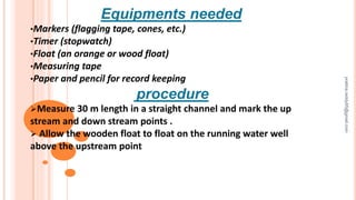 Different methods of water flow measurements.pdf