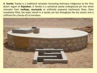 Different Methods of water storage | PPTX