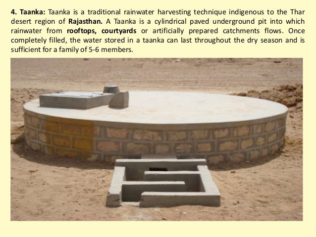 Different Methods of water storage