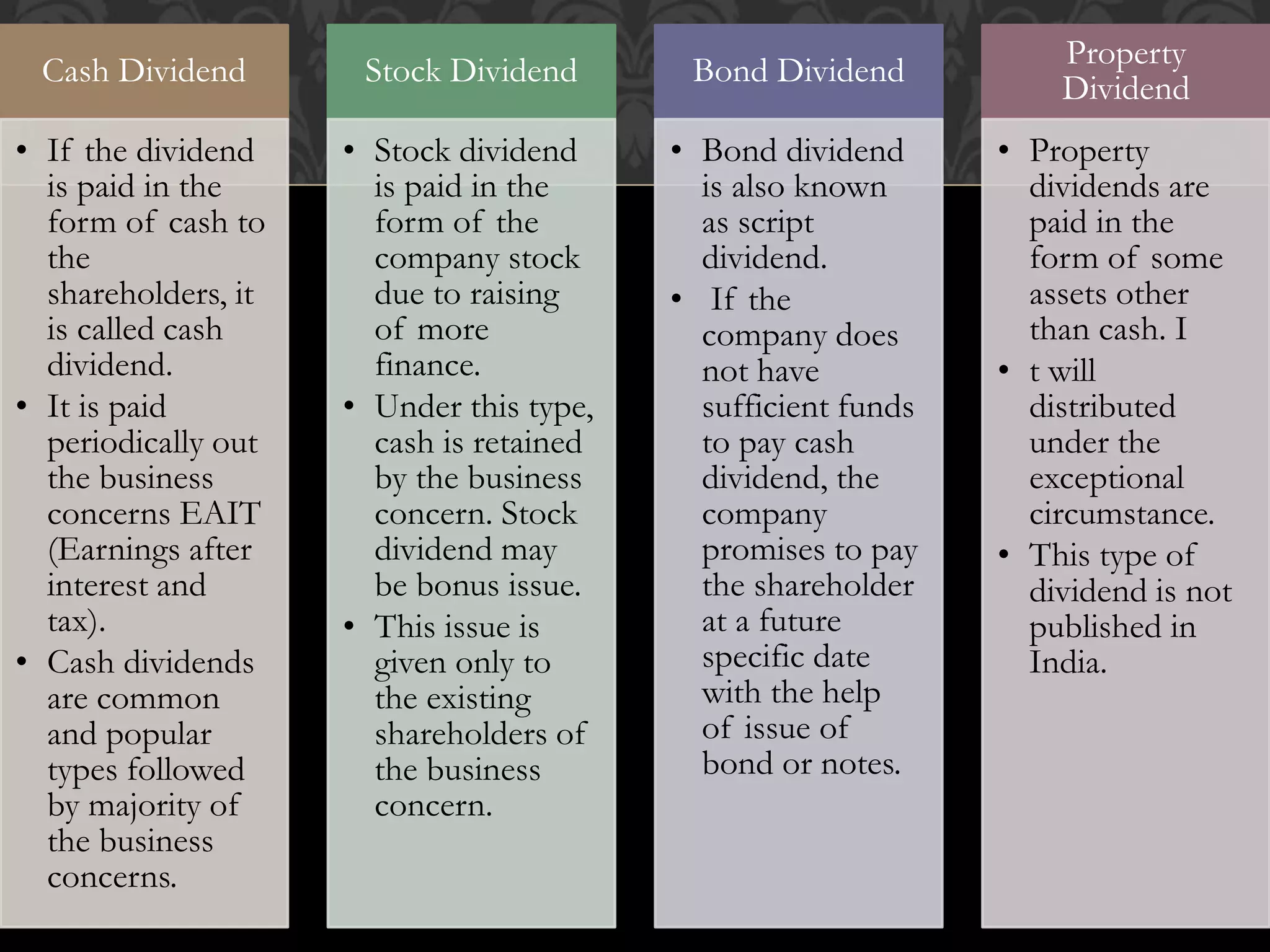 Different models of dividend policy | PPTX