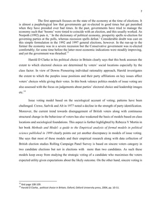 Different models of issue voting in britain | PDF