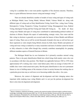 Different models of issue voting in britain | PDF