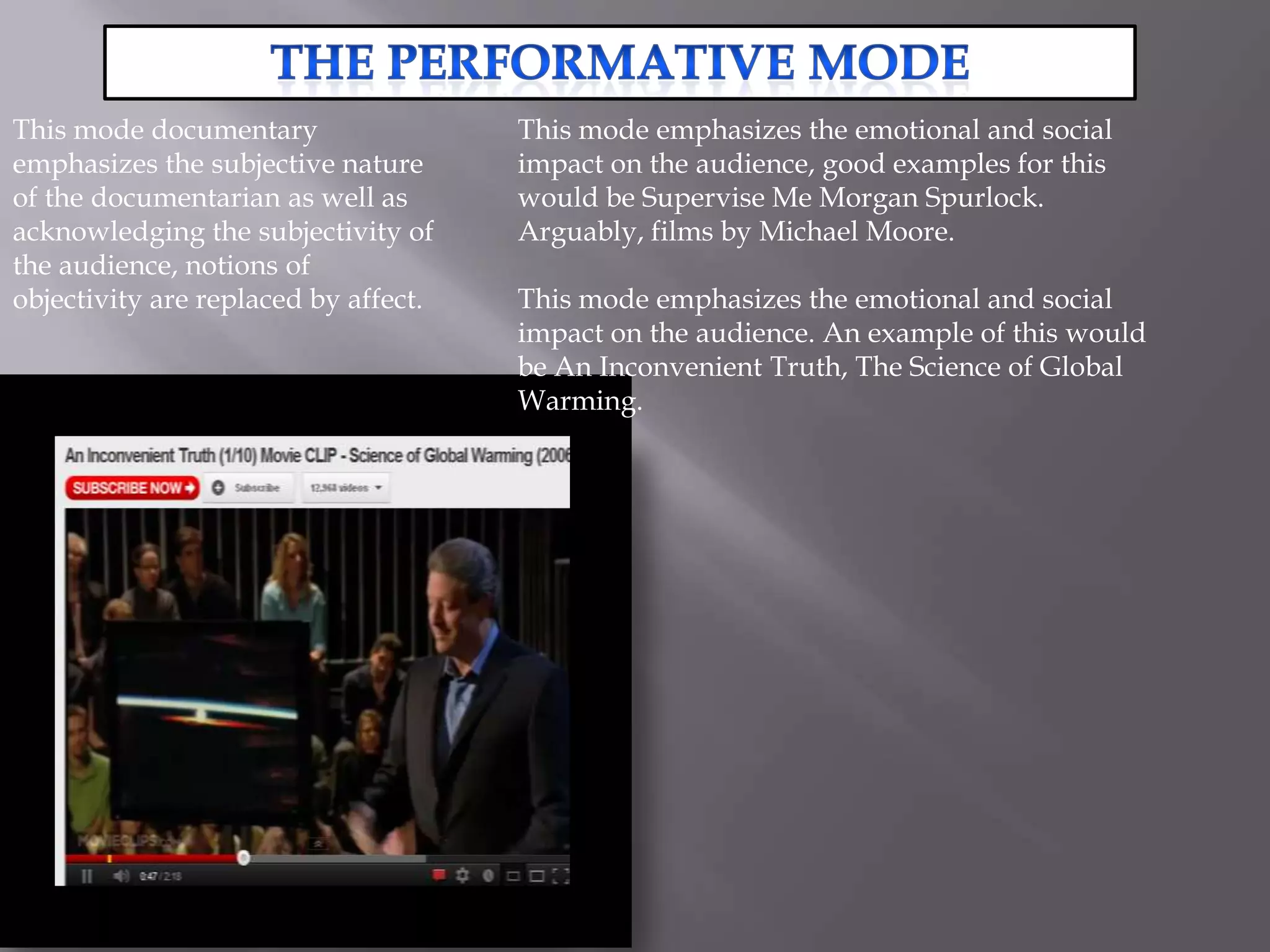 Different modes of documentary | PPTX