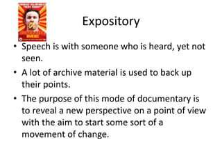 Different modes of documentary | PPTX