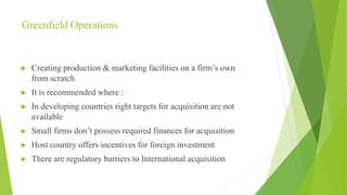 Different modes of entry into international market | PPTX | Business ...