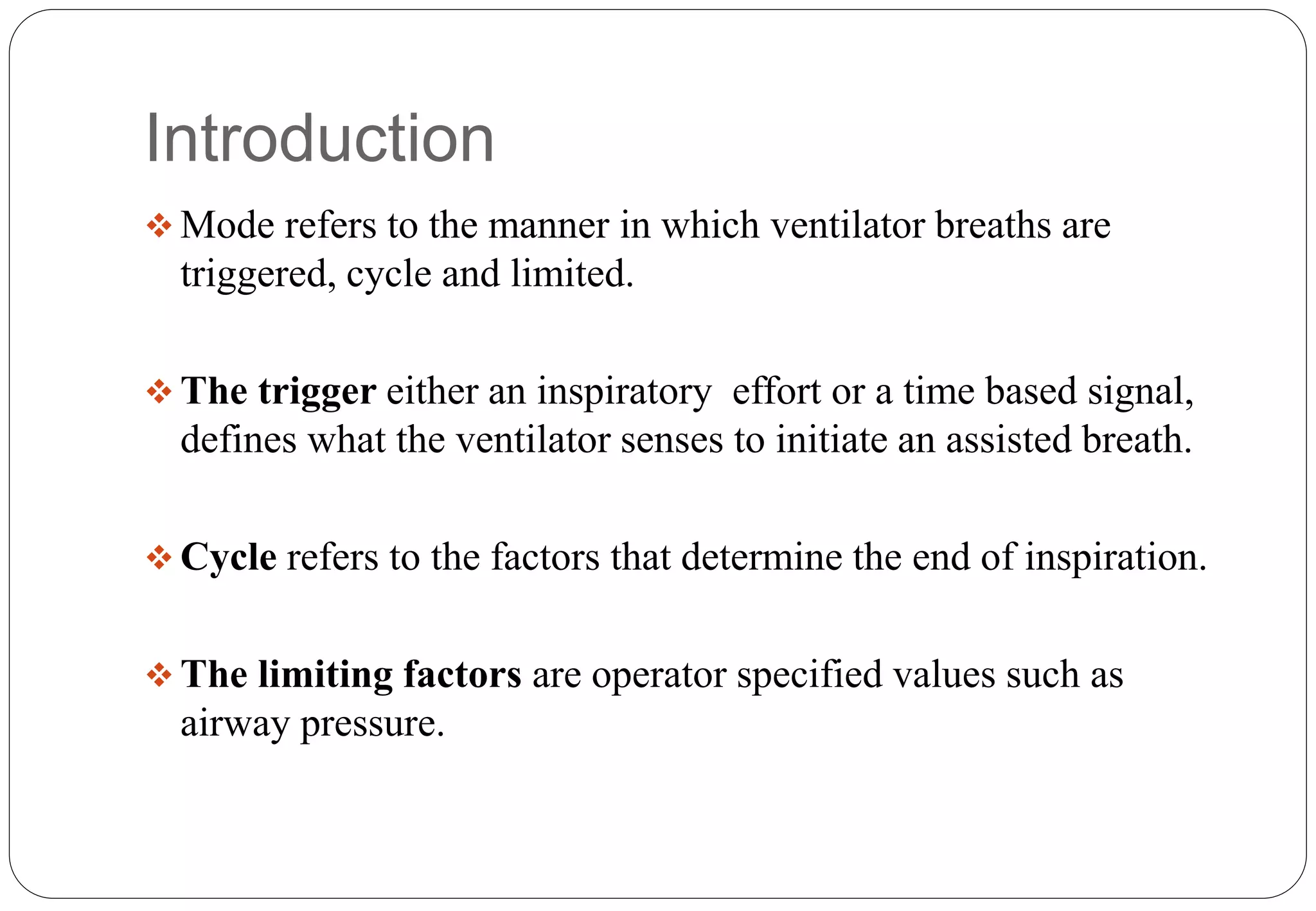Different modes of ventilation dr bikal | PPTX
