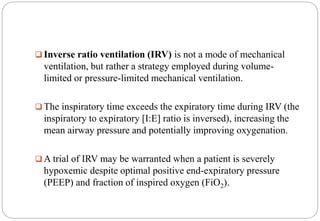 Different modes of ventilation dr bikal | PPT