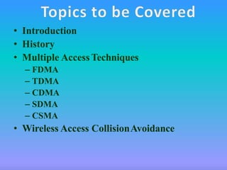 Different multiple access technologies. | PPT