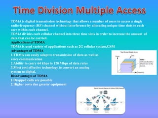 Different multiple access technologies. | PPT