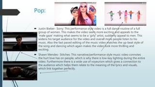 Different music videos for different genres | PPT