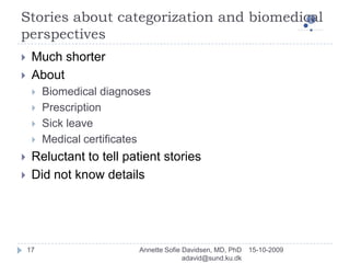 Different Narratives In Different Doctor Patient Relationships by Sofie ...