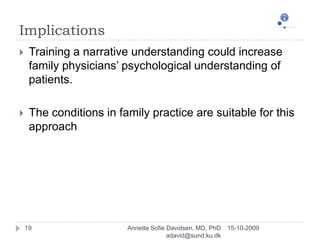 Different Narratives In Different Doctor Patient Relationships by Sofie ...