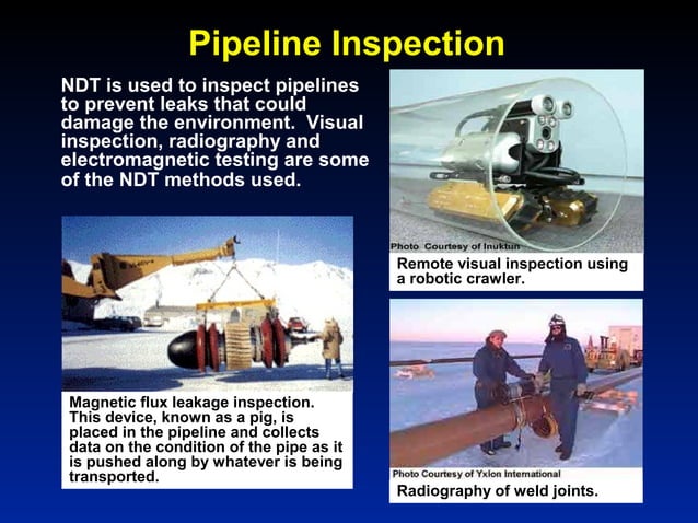Different ndt inspections examples | PPT