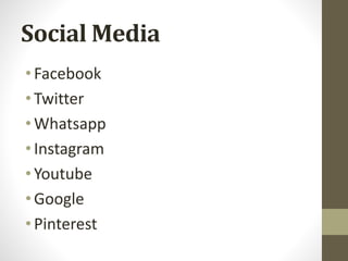 Different Online Platforms in ICT | PPT