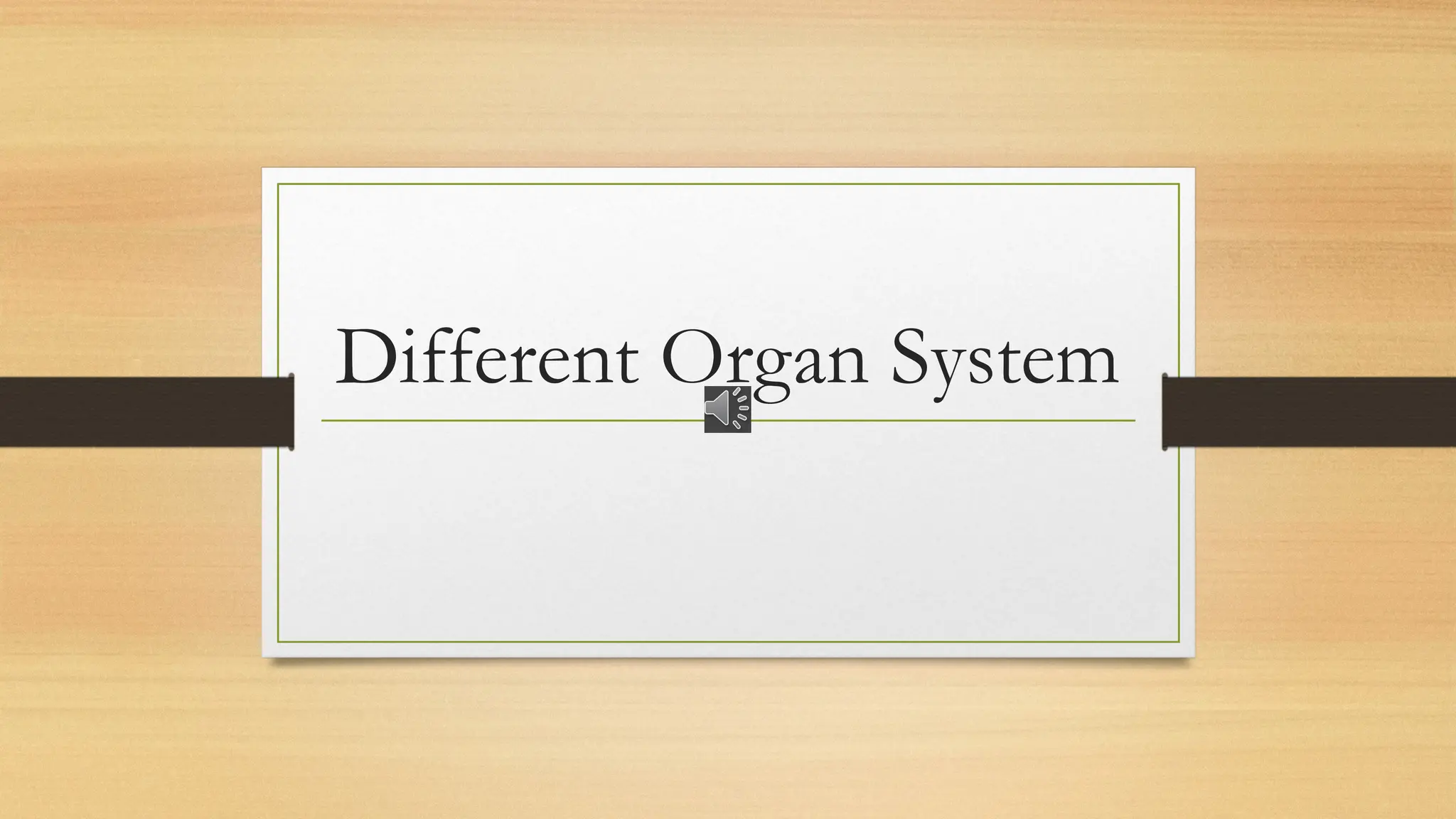 Different Organ System.pptx human body systems | PPTX