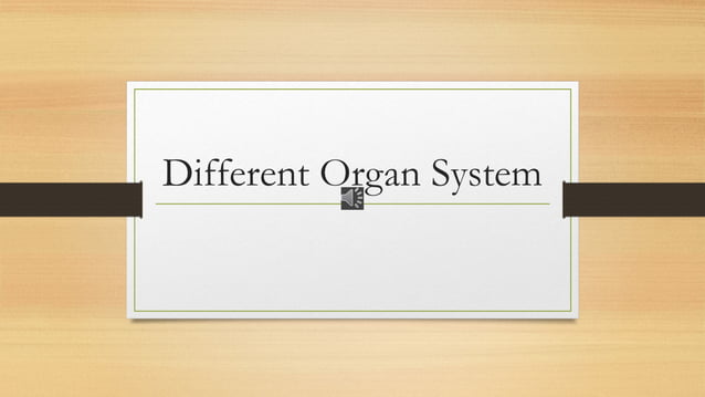 Different Organ System.pptx human body systems | PPTX