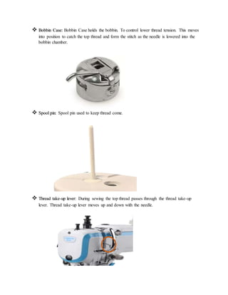 Different part of sewing machine | DOCX