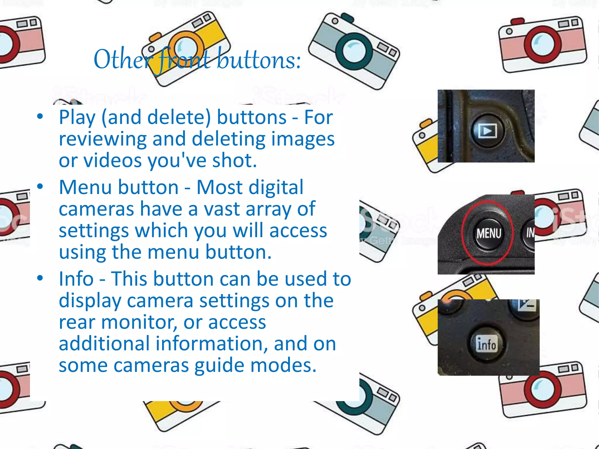 Different parts of camera | PPTX | Cameras and Camcorders | Consumer Electronics