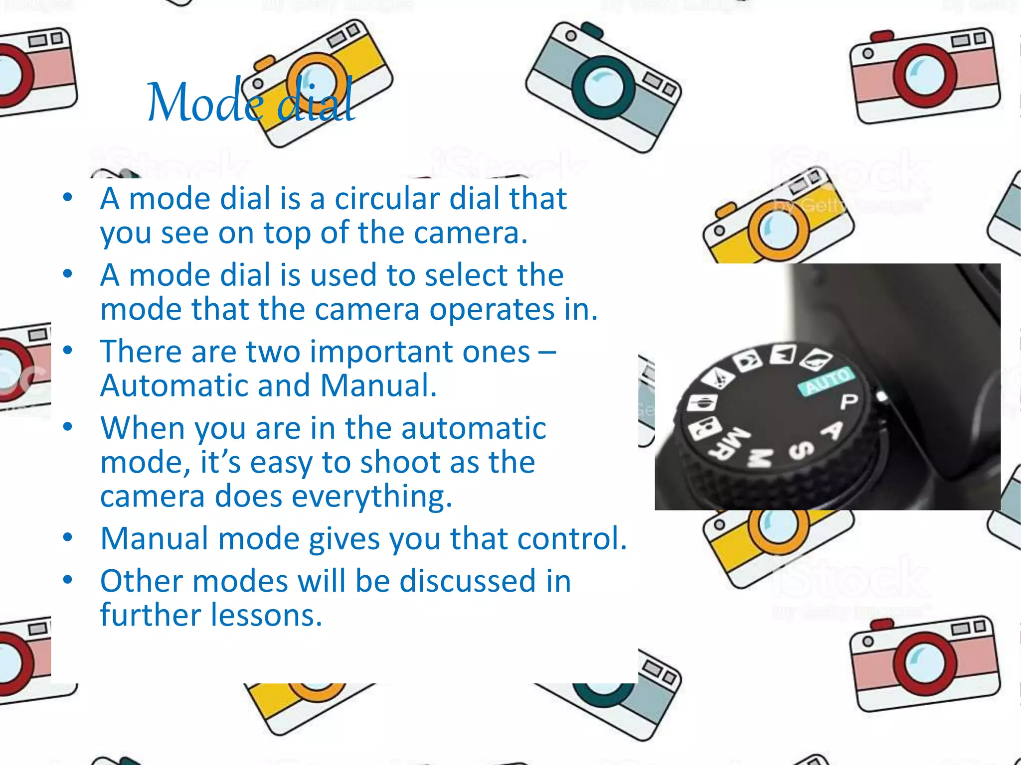 Different parts of camera | PPTX | Cameras and Camcorders | Consumer Electronics