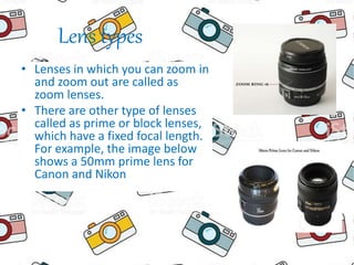 Different parts of camera | PPTX