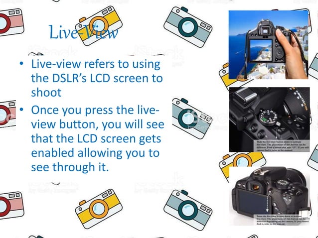 Different parts of camera | PPTX | Cameras and Camcorders | Consumer Electronics
