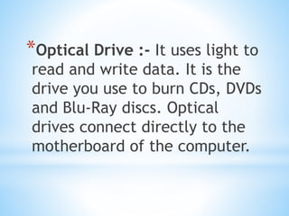 Different parts and functions of computer | PPT