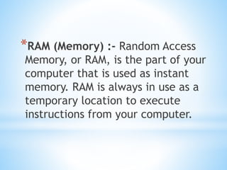 Different parts and functions of computer | PPT