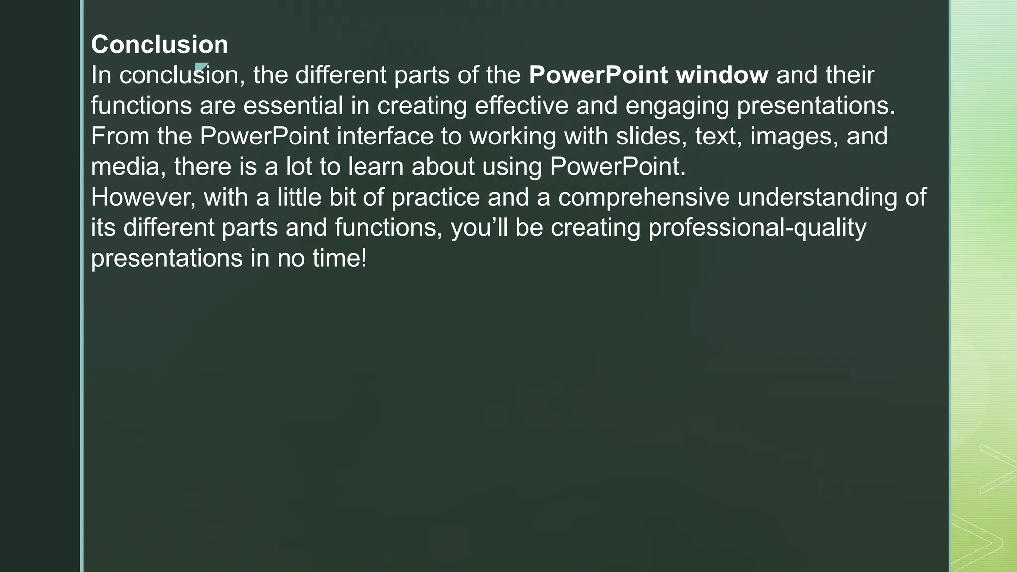 Different Parts of Powerpoint Window And Its Functions.pptx