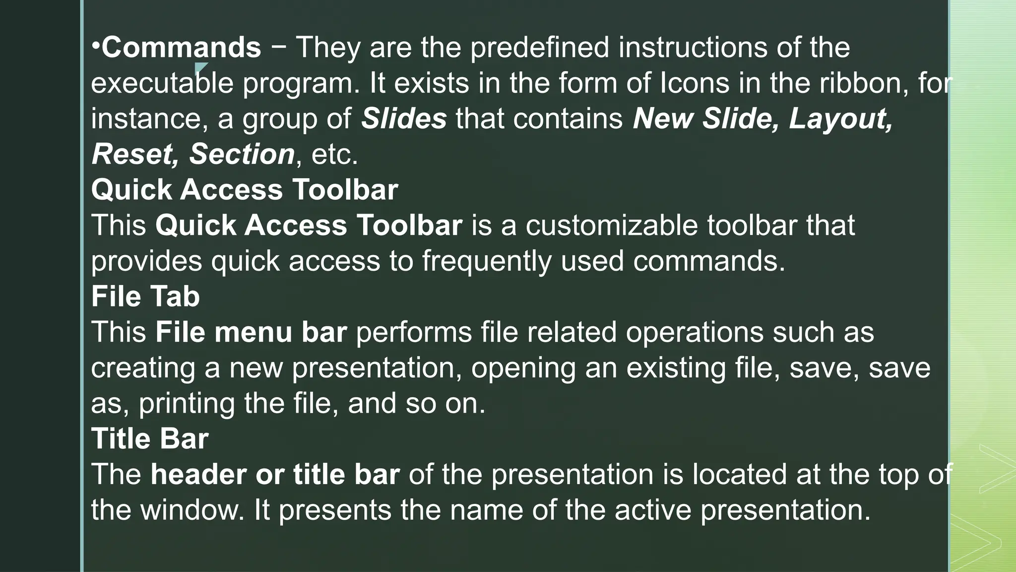 Different Parts of Powerpoint Window And Its Functions.pptx