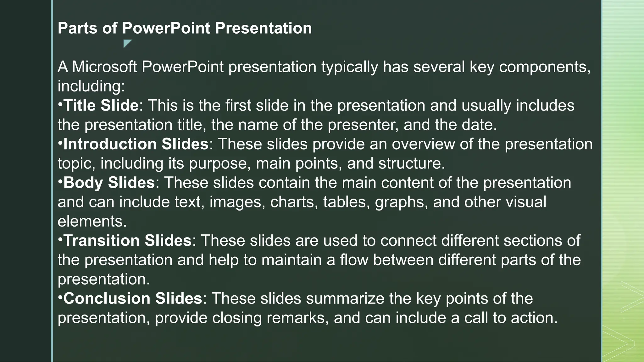 Different Parts of Powerpoint Window And Its Functions.pptx