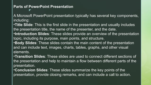 Different Parts of Powerpoint Window And Its Functions.pptx