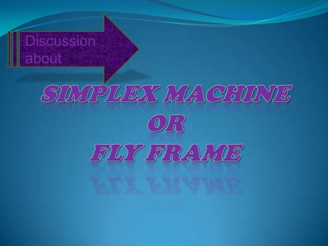 simplex machine | PPTX