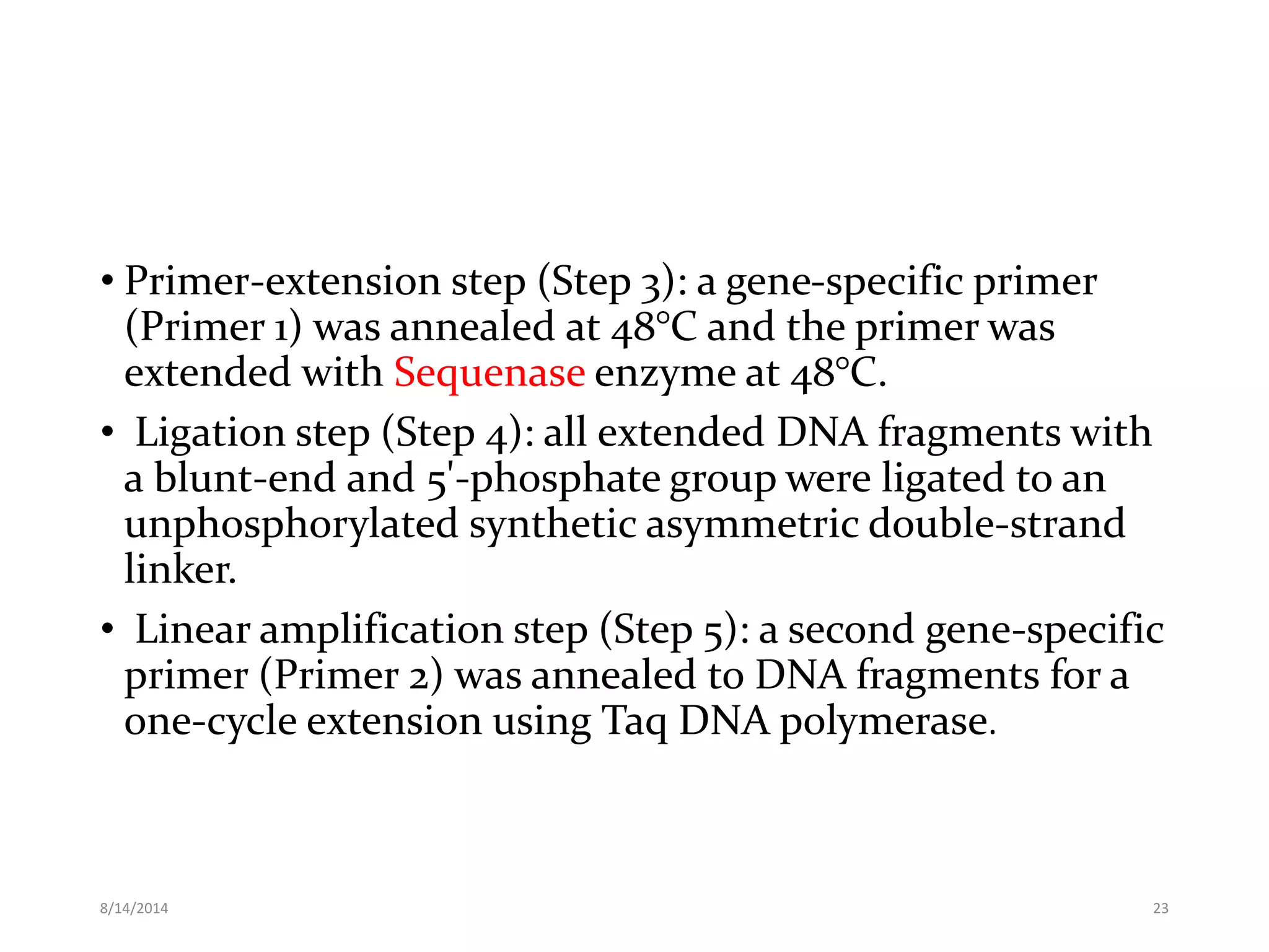 Different pcr techniques and their application | PPTX