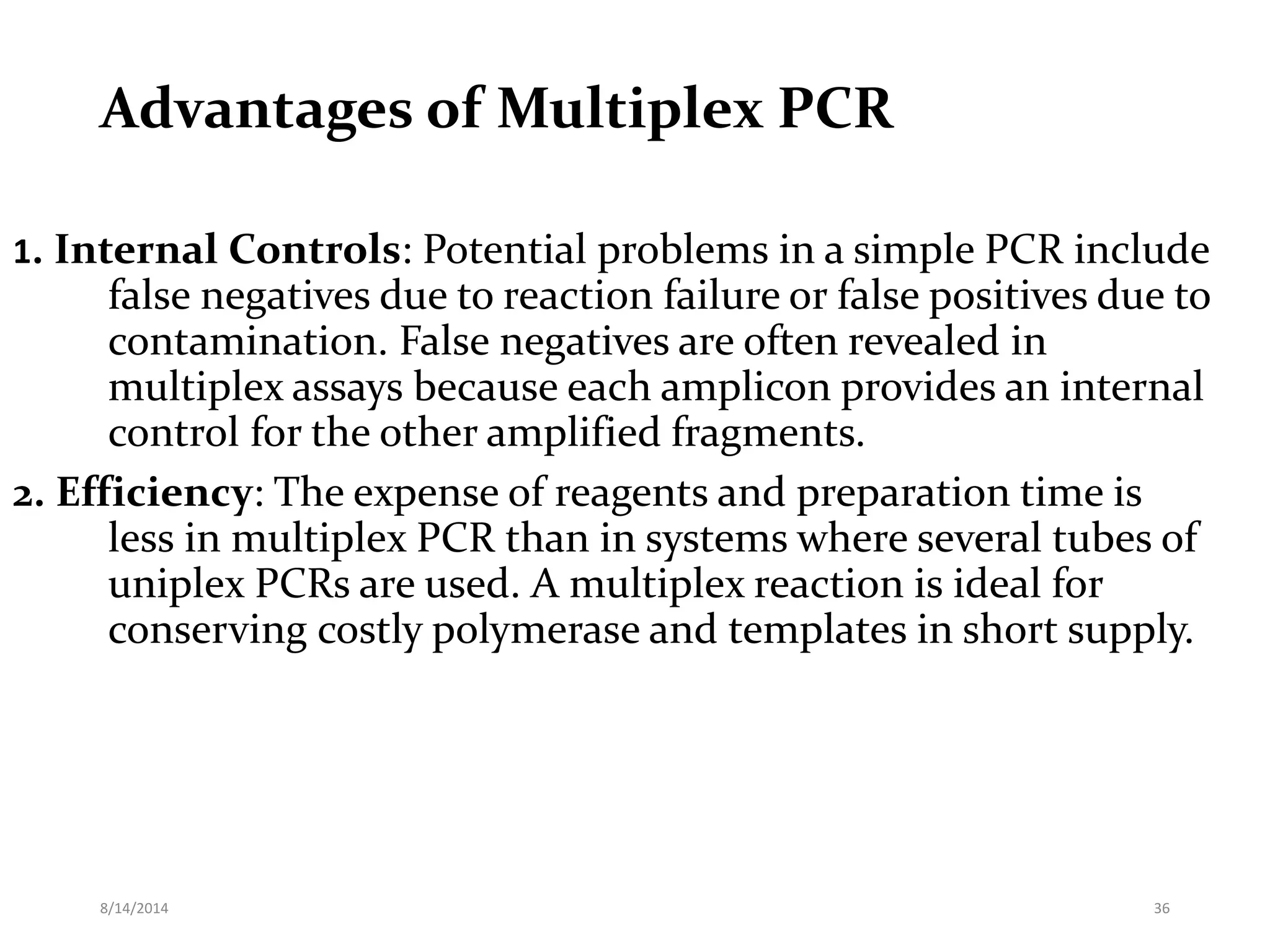 Different pcr techniques and their application | PPTX