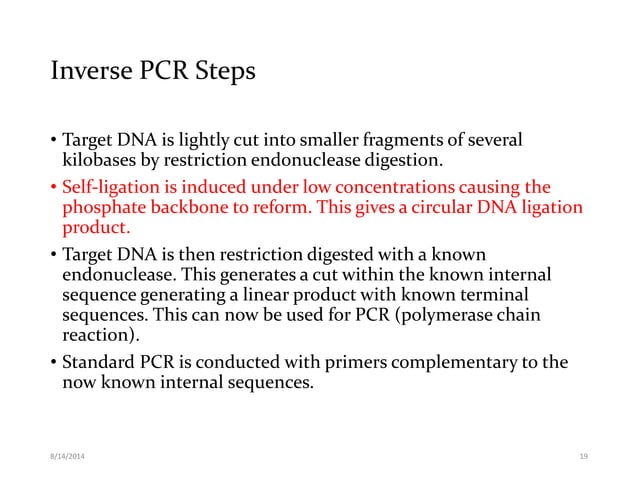 Different pcr techniques and their application | PPTX