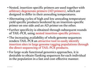 Different pcr techniques and their application | PPTX