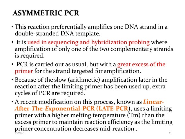 Different pcr techniques and their application | PPTX