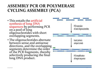 Different pcr techniques and their application | PPT