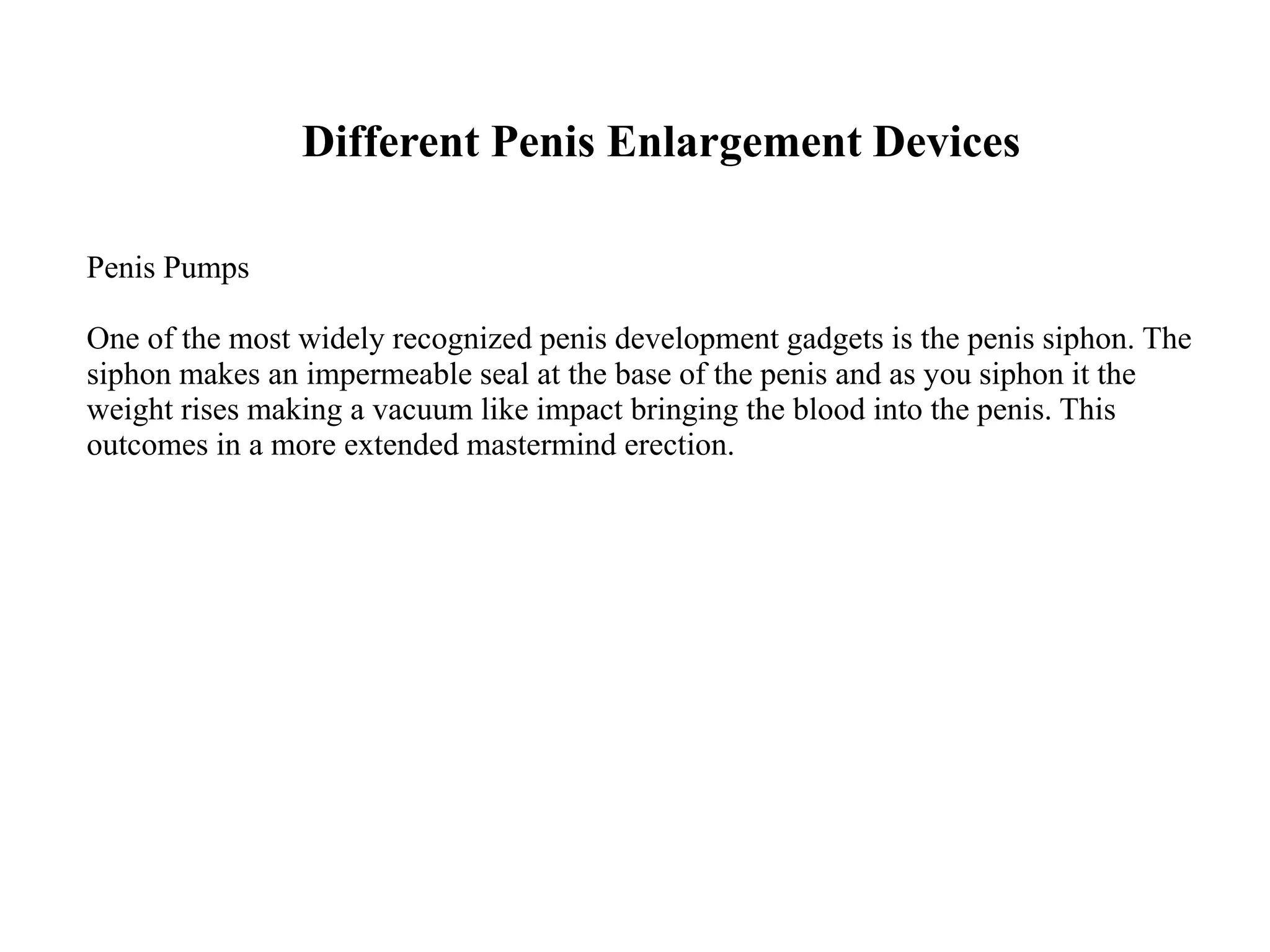 Different penis enlargement devices | PPT